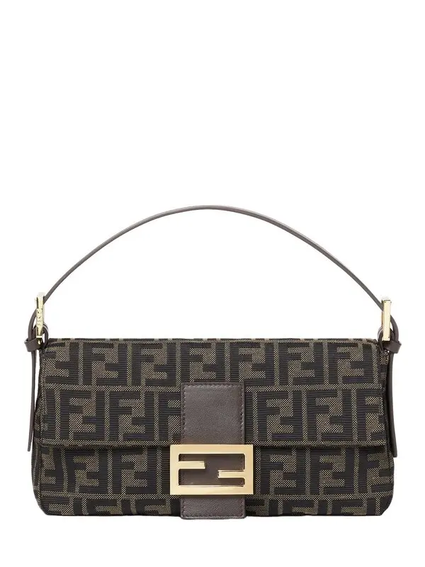Fendi Baguette® 26424 Ff Zucca Jacquard Fabric Bag - [brown]